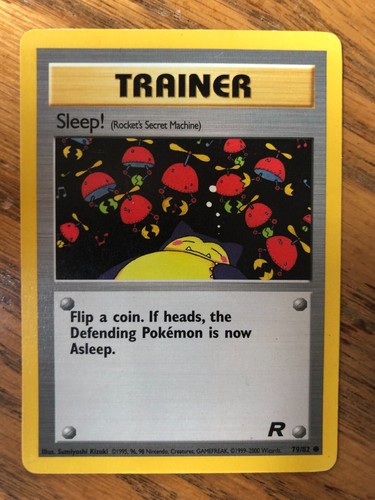 Pokémon TCG Sleep! Team Rocket 79/82 Regular Unlimited Common | eBay