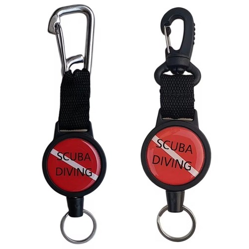 Scuba Diving Extendable Lanyard Stainless Steel Retractable Cord with ...