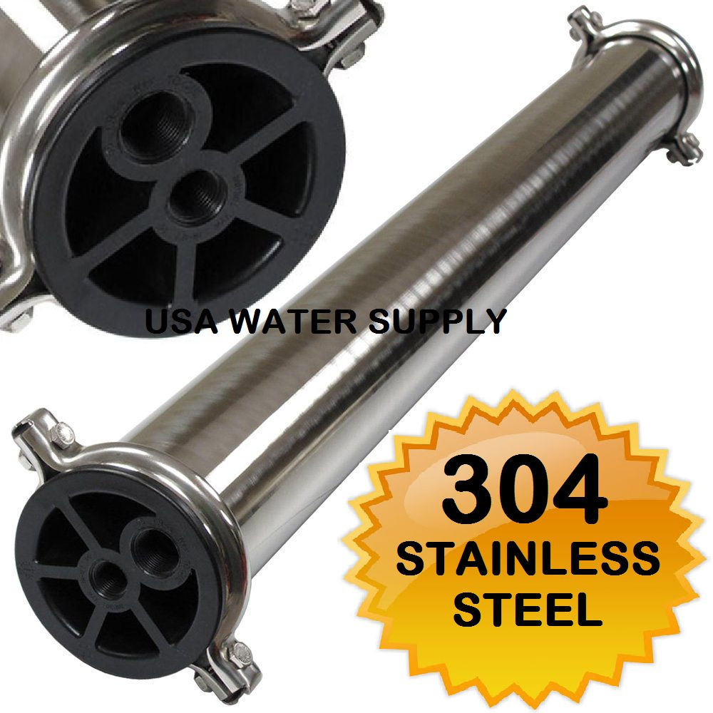 Reverse Osmosis 304 Stainless Steel Pressure Vessel 4"x40" 4040 ...