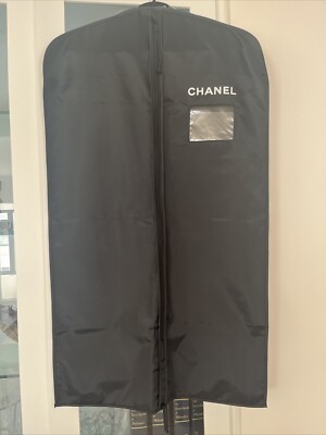 Chanel Garment Bag Black Travel Dress Suit Protector Cover 42"x24" | eBay