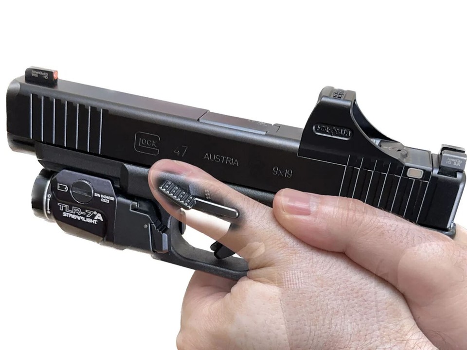 Align Tactical Glock Gen 3-4 19 23 26 27 30 Steel Trigger Pin Thumb ...