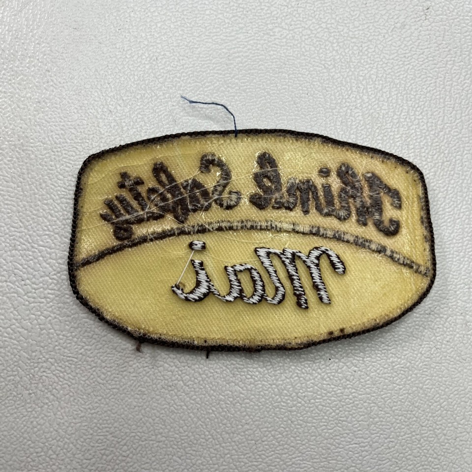 Vintage THINK SAFETY Name Badge Patch NAME MAI C26N | eBay
