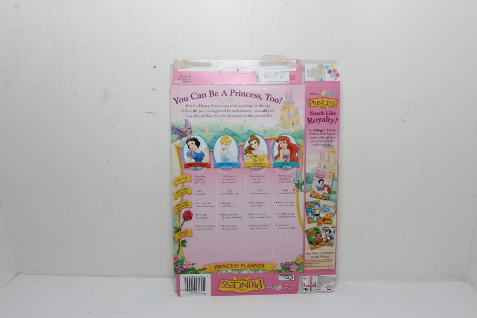 2003 Kellogg's Disney Princess Cereal - Flat Box | eBay