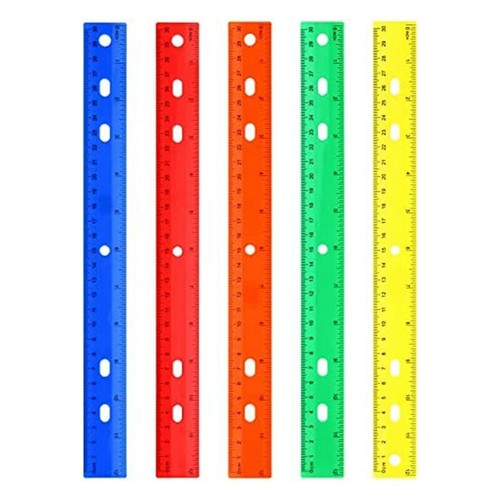5PCS Color Ruler Straight Plastic Ruler for Children'S School C2 ...