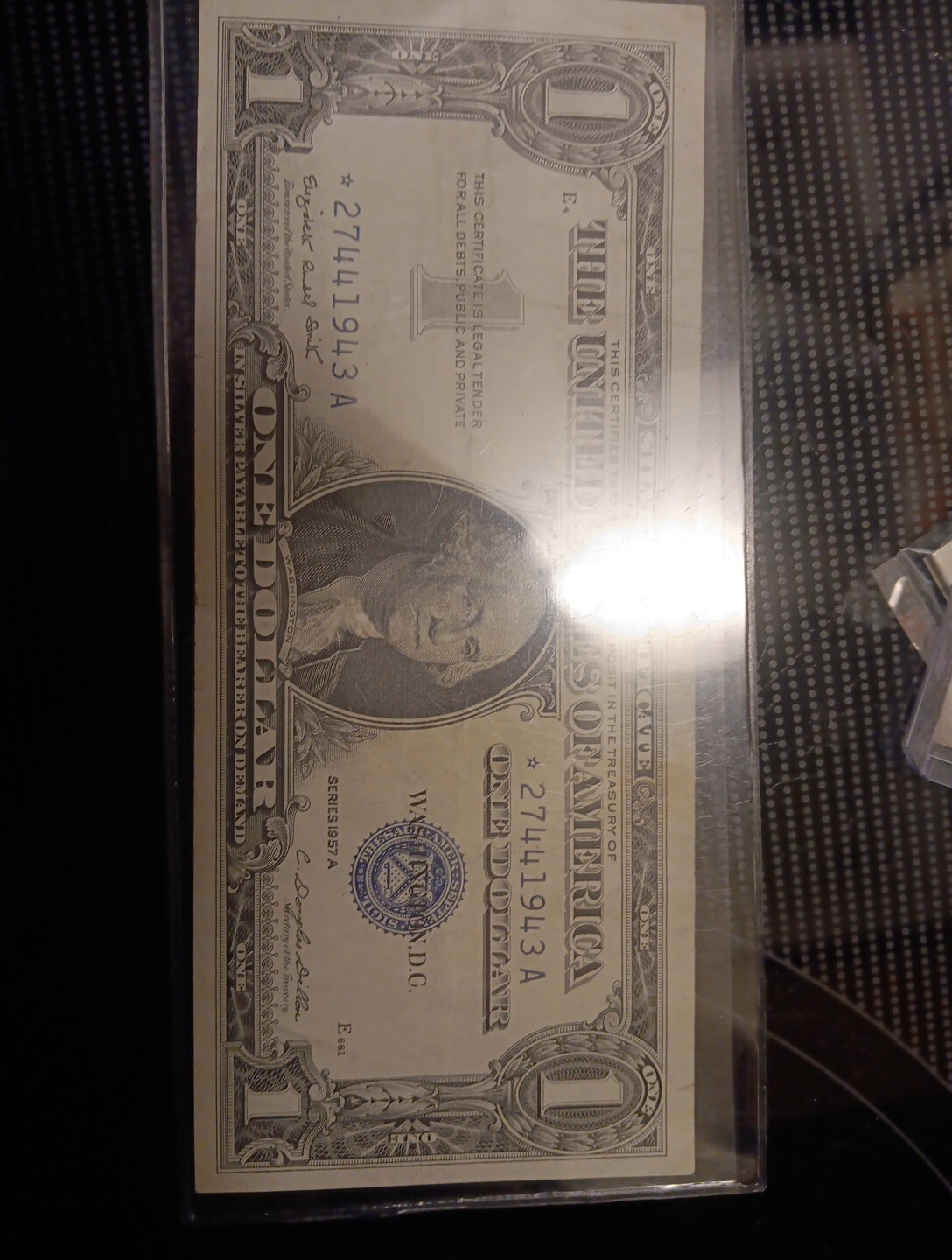 One Rare Blue Note Seal 1957 1 Dollar Bill Blue-seal. **27441943 ...