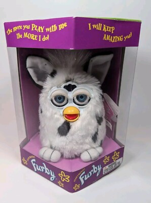NIB VTG 1998 Tiger Furby 70-800 Spotted Cow Dalmatian Sealed New in Box ...