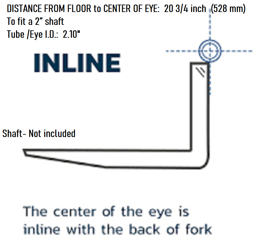GENIE Pin Type Shaft Mount Forks Tines PAIR FORK 2x4x48" 48 INCH 4 FT ...