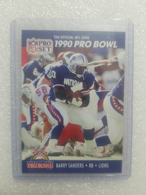 1990 NFL Pro Set Barry Sanders Detroit Lions #413 Pro Bowl Card | eBay