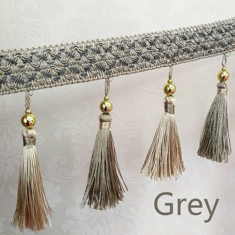 2M Beads Tassels Trims Ribbon Curtain Decor Fringe Home Upholstery ...