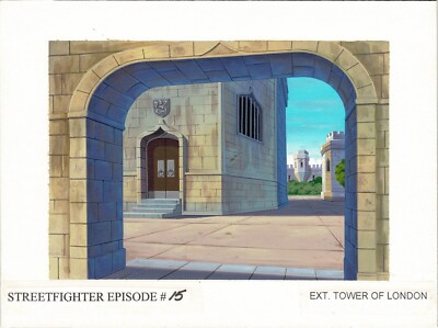 Street Fighter Background Key Hand-Painted Tower of London Ep15 1995 ...