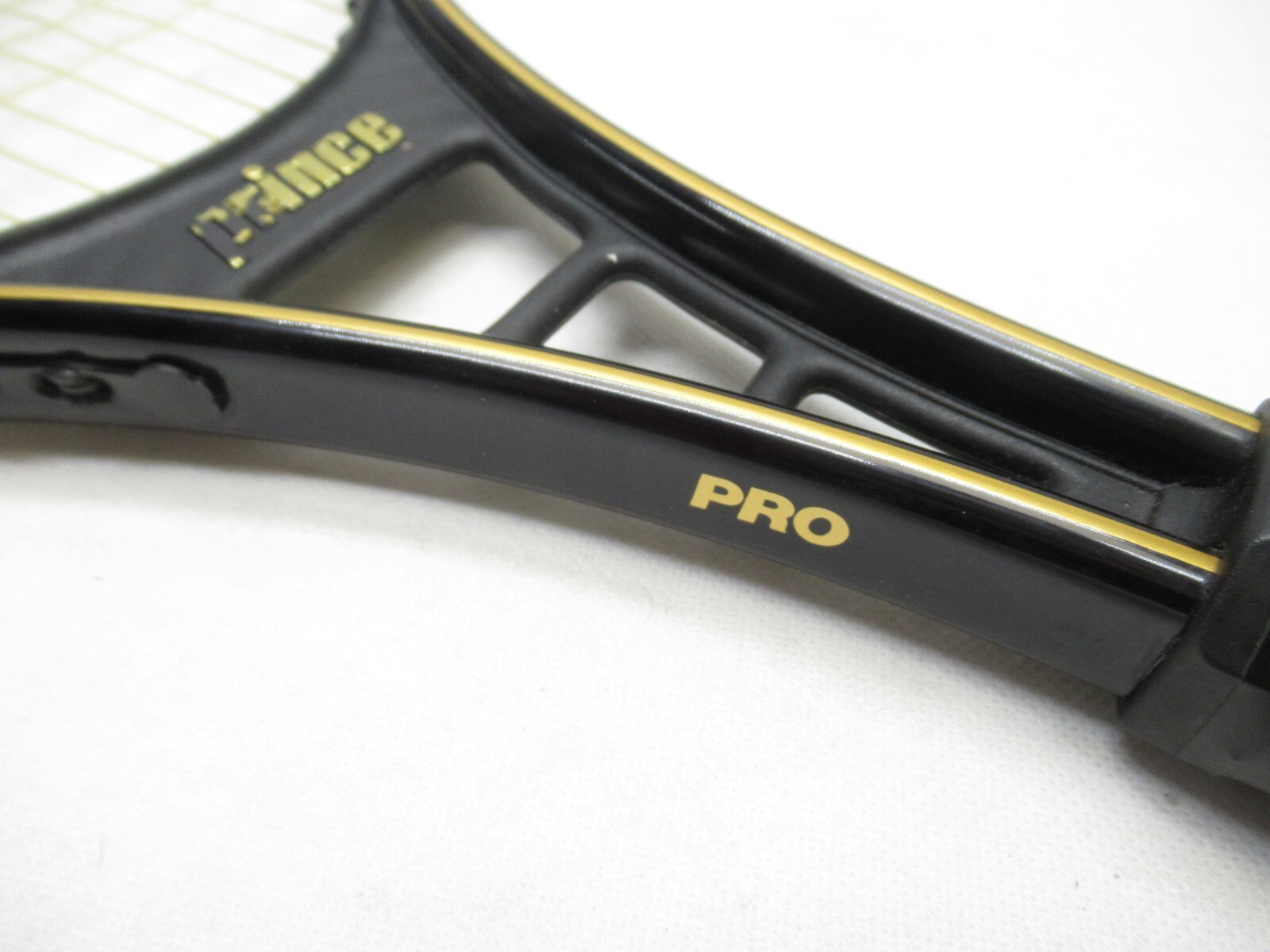VINTAGE PRINCE "PRO" OVERSIZE ALUMINUM TENNIS RACQUET (4 5/8) LONG TERM ...