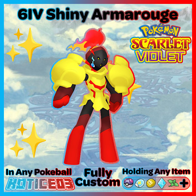 Shiny Armarouge 6IV Pokemon Scarlet & Violet 🚀 Fast 🚀 | eBay