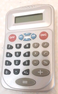 Small Handheld Calculator For Pocket Or Purse Battery Power Memory ...