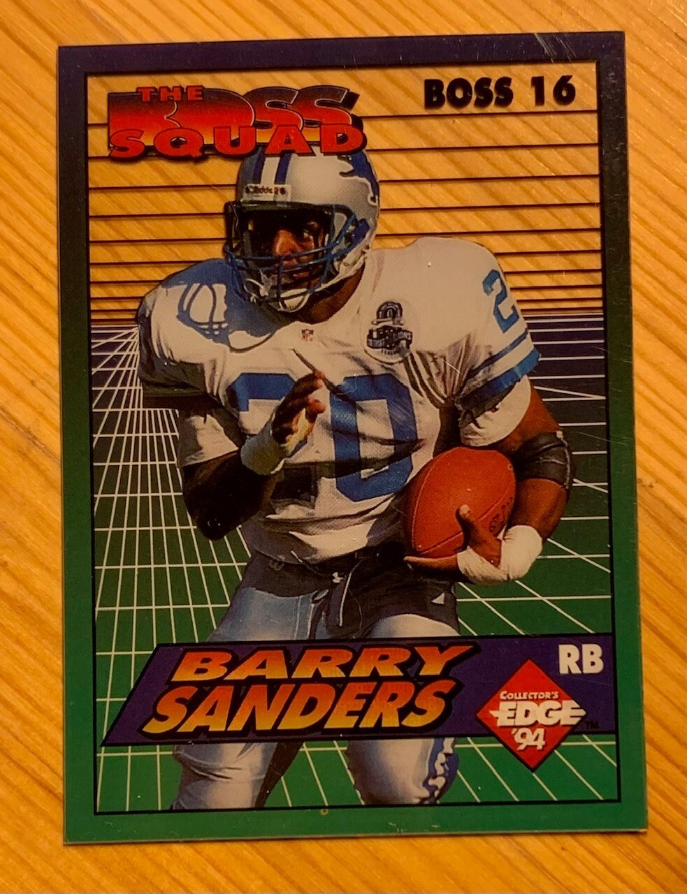 1994 Collector's Edge Boss Squad Barry Sanders Lions #16 | eBay