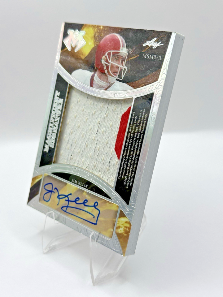 2023 Leaf Magnificent Signatures Dan Marino/Jim Kelly Autos/GU Patches ...