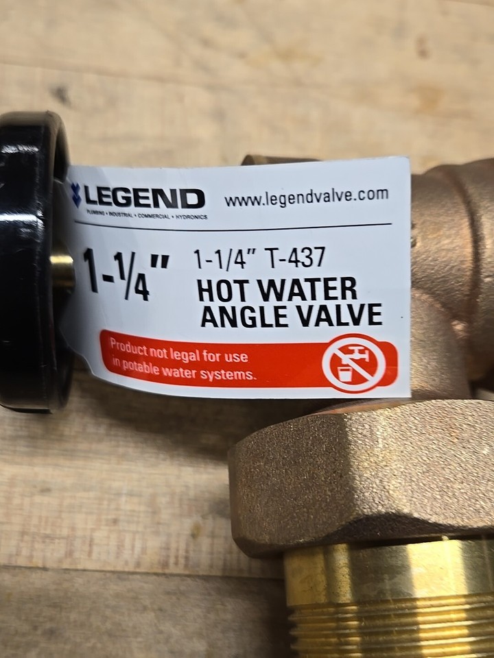 Legend Valve T-437 Size 1-1/4" Hot Water Radiator Valve | eBay