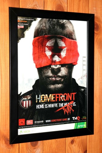 Homefront Video game PS3 Xbox 360 Rare Small Promo Poster / Ad Page ...