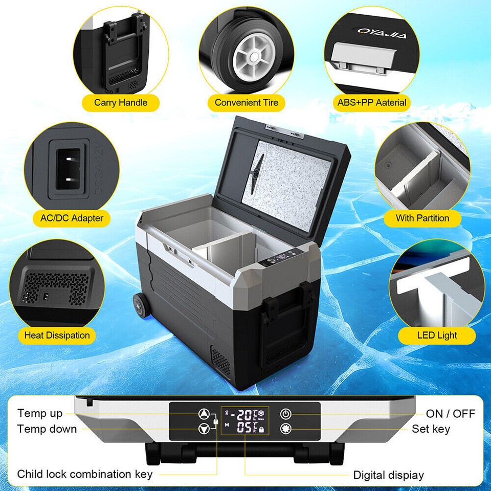 for Qt 47 Car Fridge Compressor Trip Freezer Camping Road Portable RV ...