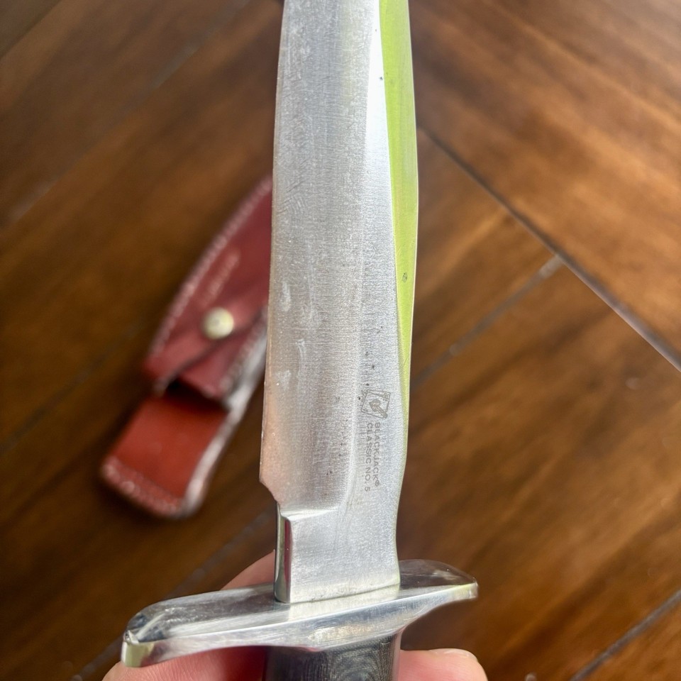 Vintage Blackjack Knives Classic Model 5 Micarta Fixed Blade Hunting ...