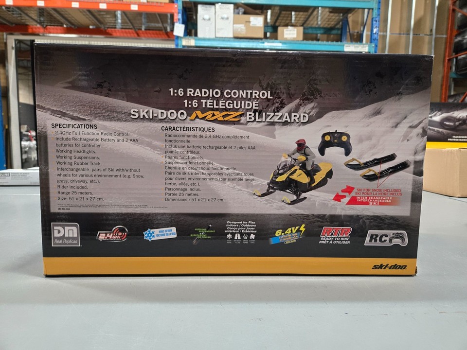 Ski-Doo MXZ 1:6 RC Blizzard Toy Snowmobile Remote Control Model ...
