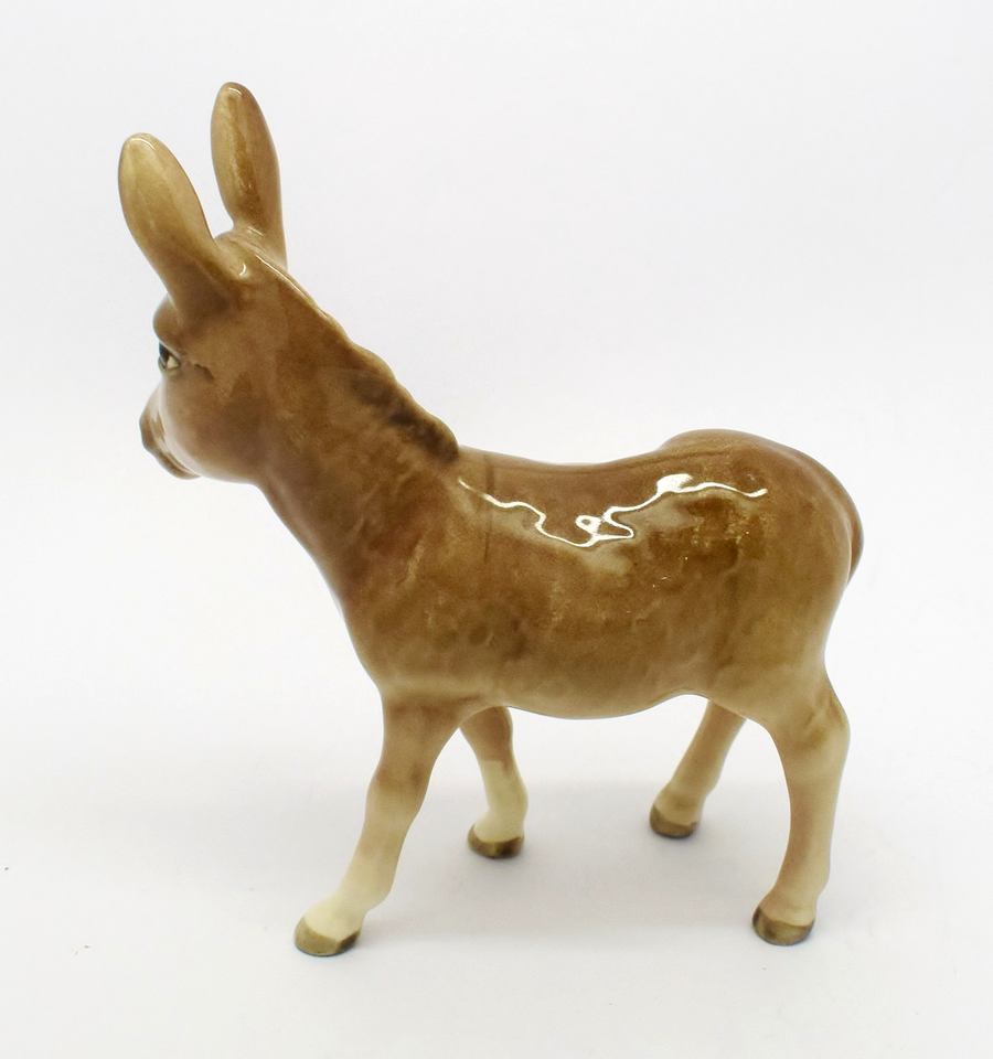 Beswick Donkey Pair Foal 2110 (Tan) & Brown Donkey 1364B “Jenny ...