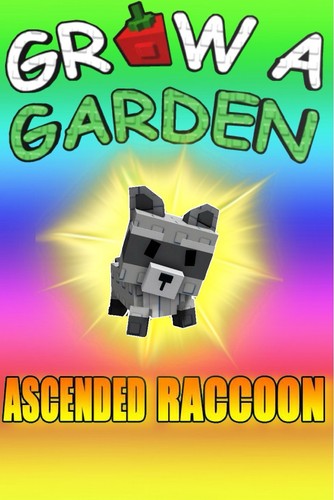 Ascended Raccoon Roblox Grow a Garden Divine Pet ‼️FAST DELIVERY 100% ...