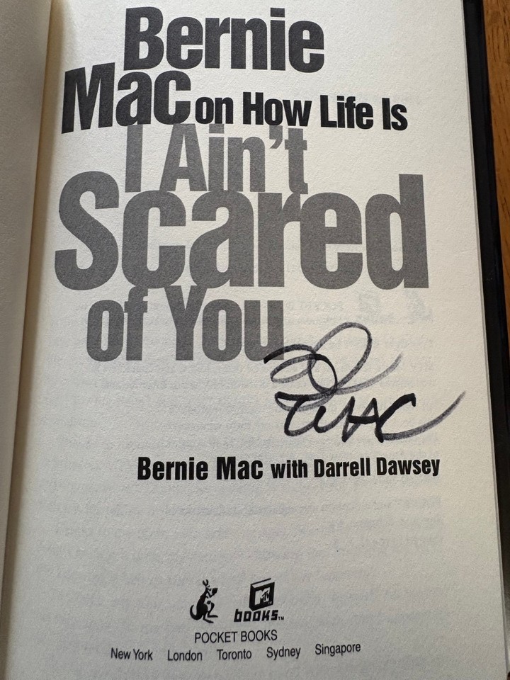 BERNIE MAC AUTOGRAPHED "I AIN'T SCARED OF YOU" 2001 ON HOW LIFE IS ...