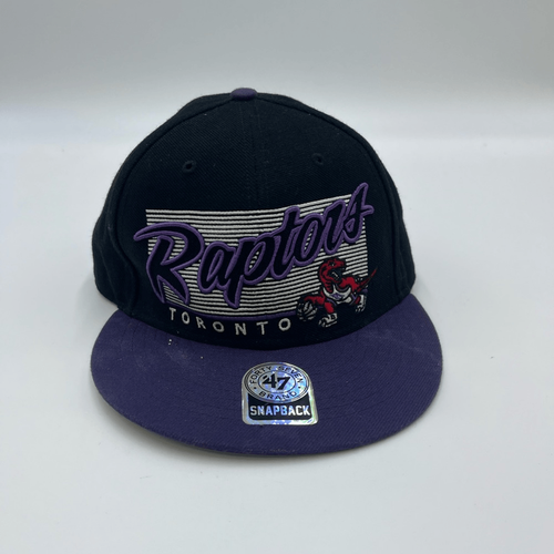 Y2K Toronto Raptors Black & Purple Snapback adjustable hat cap NBA ...