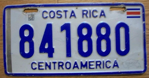 SINGLE COSTA RICA LICENSE PLATE - 841880 | eBay