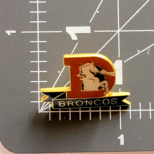 Denver Broncos NFL Football Pin Vintage D Logo Rearing Horse Sports ...