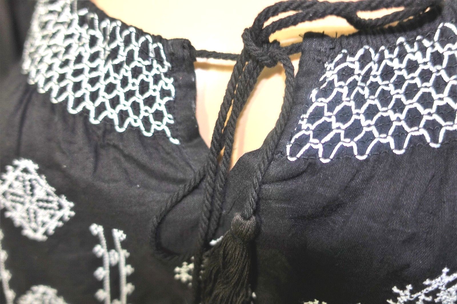 Unique Spectrum Women Plus Size 1x 2x Black Boho Gypsy Lined Cotton ...