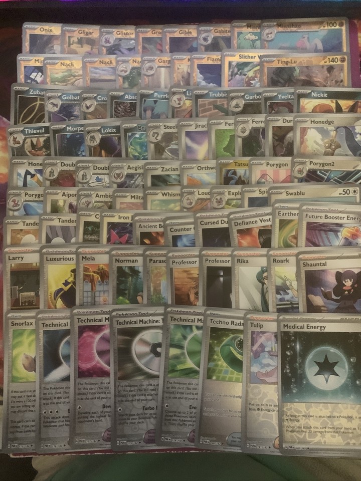 Pokemon Paradox Rift Complete Reverse Set - 162 Cards | eBay