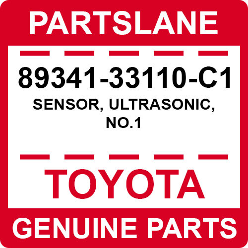 89341-33110-C1 Toyota OEM Genuine SENSOR, ULTRASONIC, NO.1 | eBay