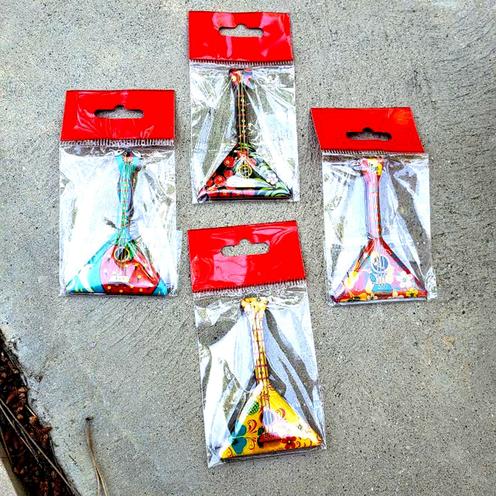 Set of 2 Balalaika Magnet Strong Decorative Russian Magnets in Assorted ...