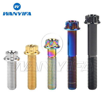Titanium Bolts M8x1.25 Flange Fancy Head Torx Screw 20 25 30 35 40 45 ...