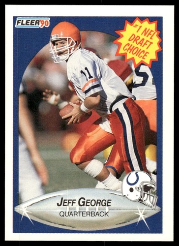 1990 Fleer Football Card Jeff George B #347 | eBay