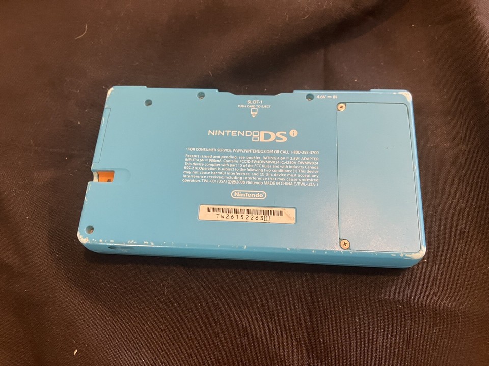 Nintendo DSi Handheld Game Console TWL-001 Light Blue Teal, Read ...