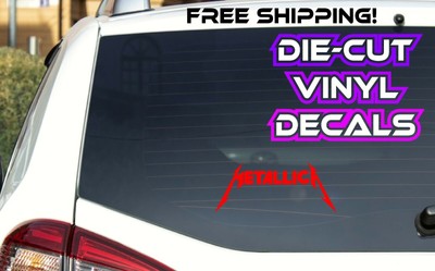 RED Metallica Vinyl Sticker Decal car window, laptop, tablet case, fan ...