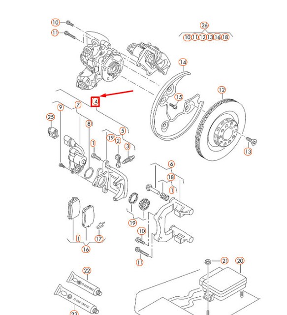 08-17 Audi A5 Rear Left Brake Caliper OEM 8K0615403B for sale online | eBay