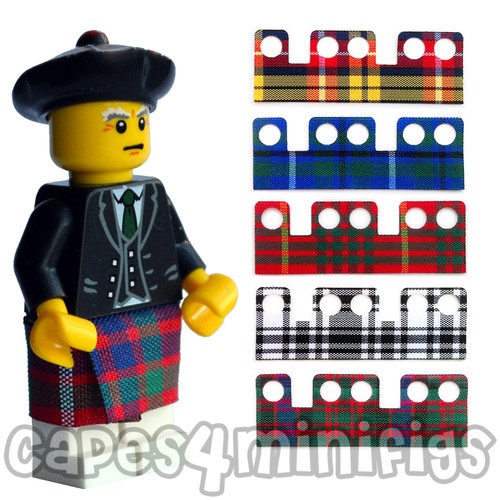 CUSTOM tartan fabric kilt cape. Ideal for your Lego bagpiper minifig ...