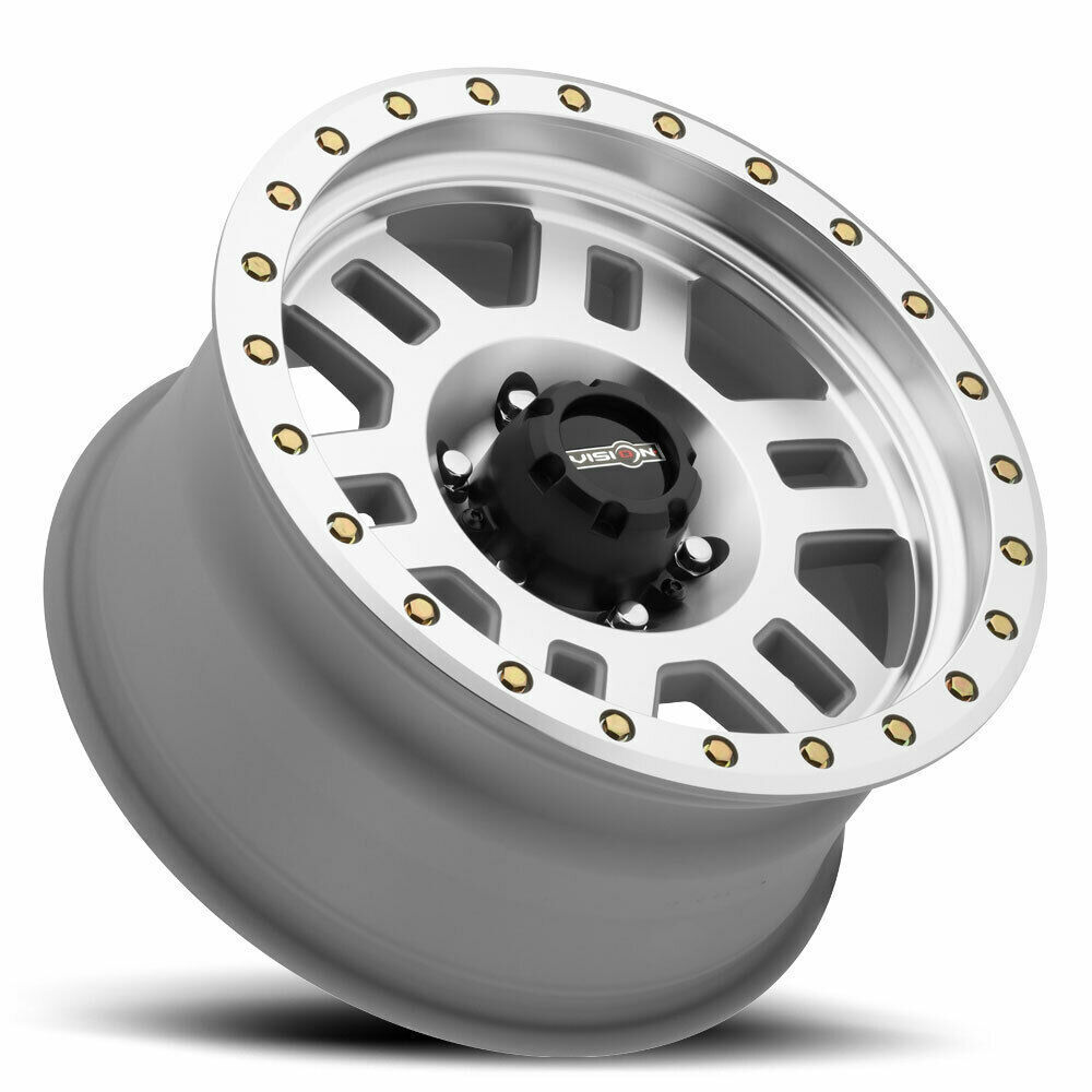 Set 4 17" Vision Off-Road 398 Manx Machined Wheels 17x8.5 6x5.5 Truck ...