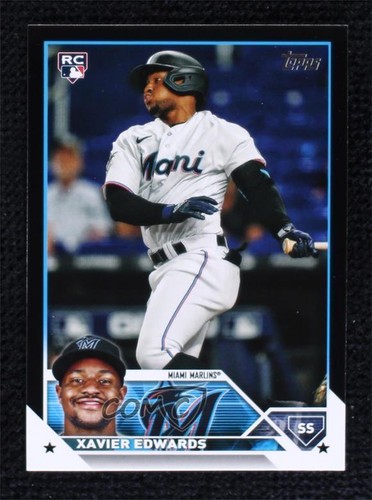 2023 Topps Update Black 46/72 Xavier Edwards #US296 Rookie RC | eBay