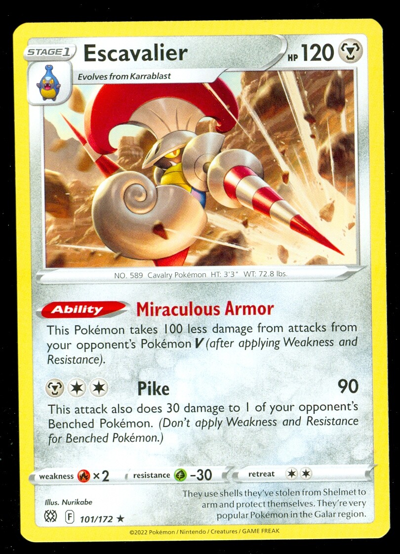 Pokemon Escavalier Card