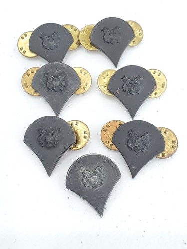 US Army E4 Specialist SPC Rank Pin Black Set of 7 Used P2 | eBay