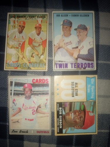1960's Baseball Card Lot Brock, Gibson, Killabrew | eBay