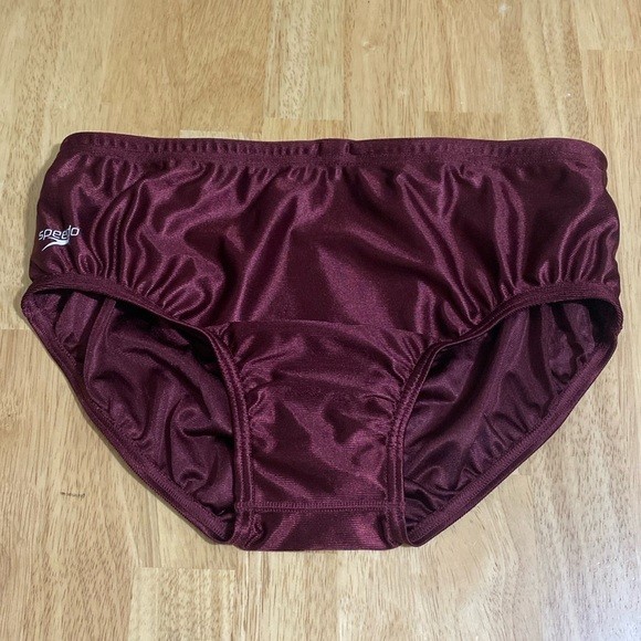 SPEEDO Men's VINTAGE Racing Briefs Swimwear Bottom MAROON Size 30 | eBay