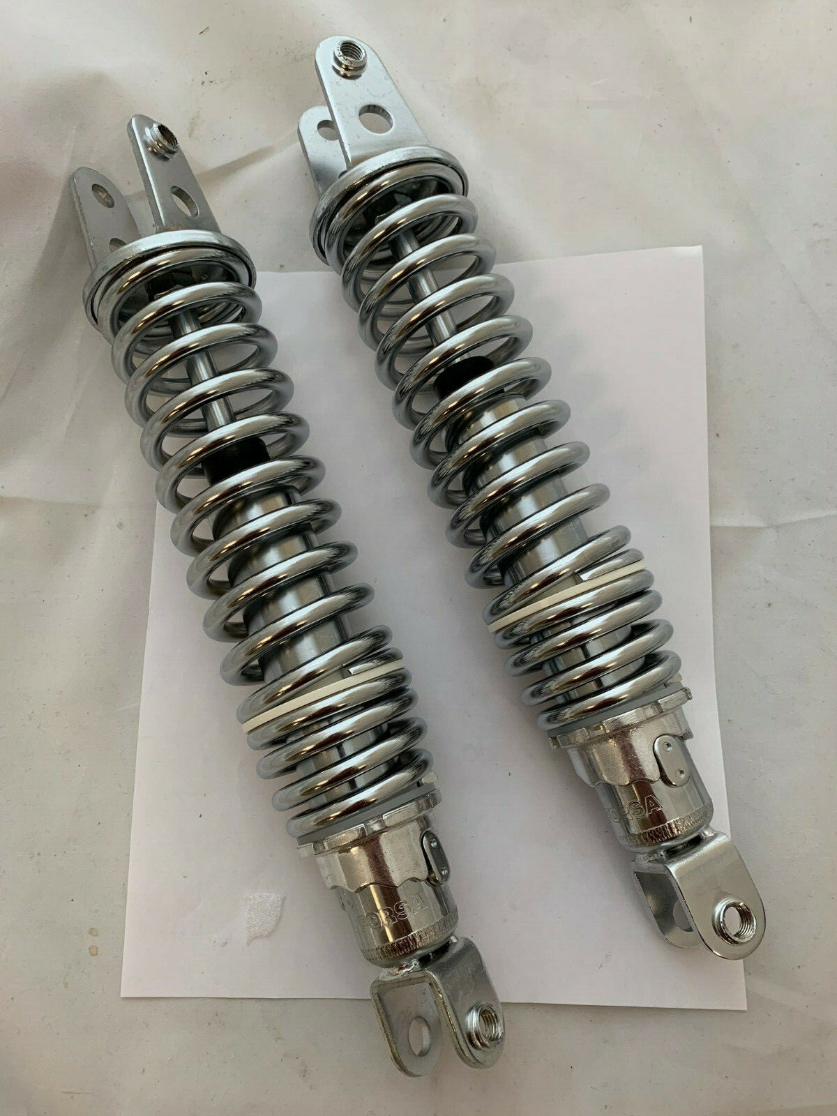 HONDA CB400A CB400T CB400TII CB450T CHROME REAR SHOCKS SET OF 2 13" C ...
