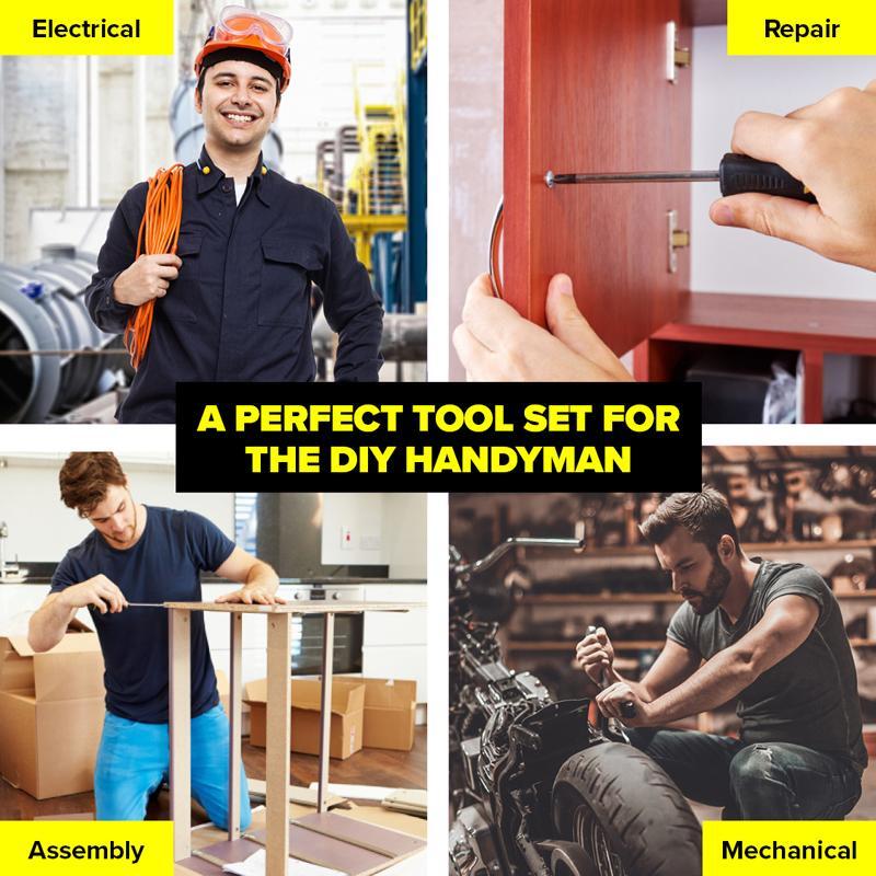 Handy Hardware® 27PCE Precision Tool Set Magnetic Tips Nose Plier ...