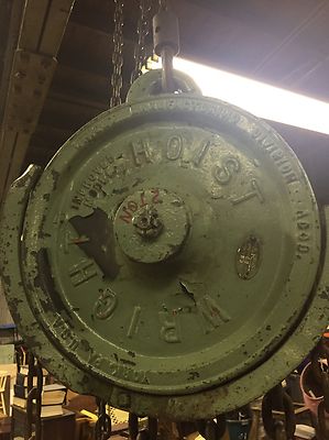 Wright 2 Ton Hoist High Speed Manual Hand Chain Fall 10' | eBay