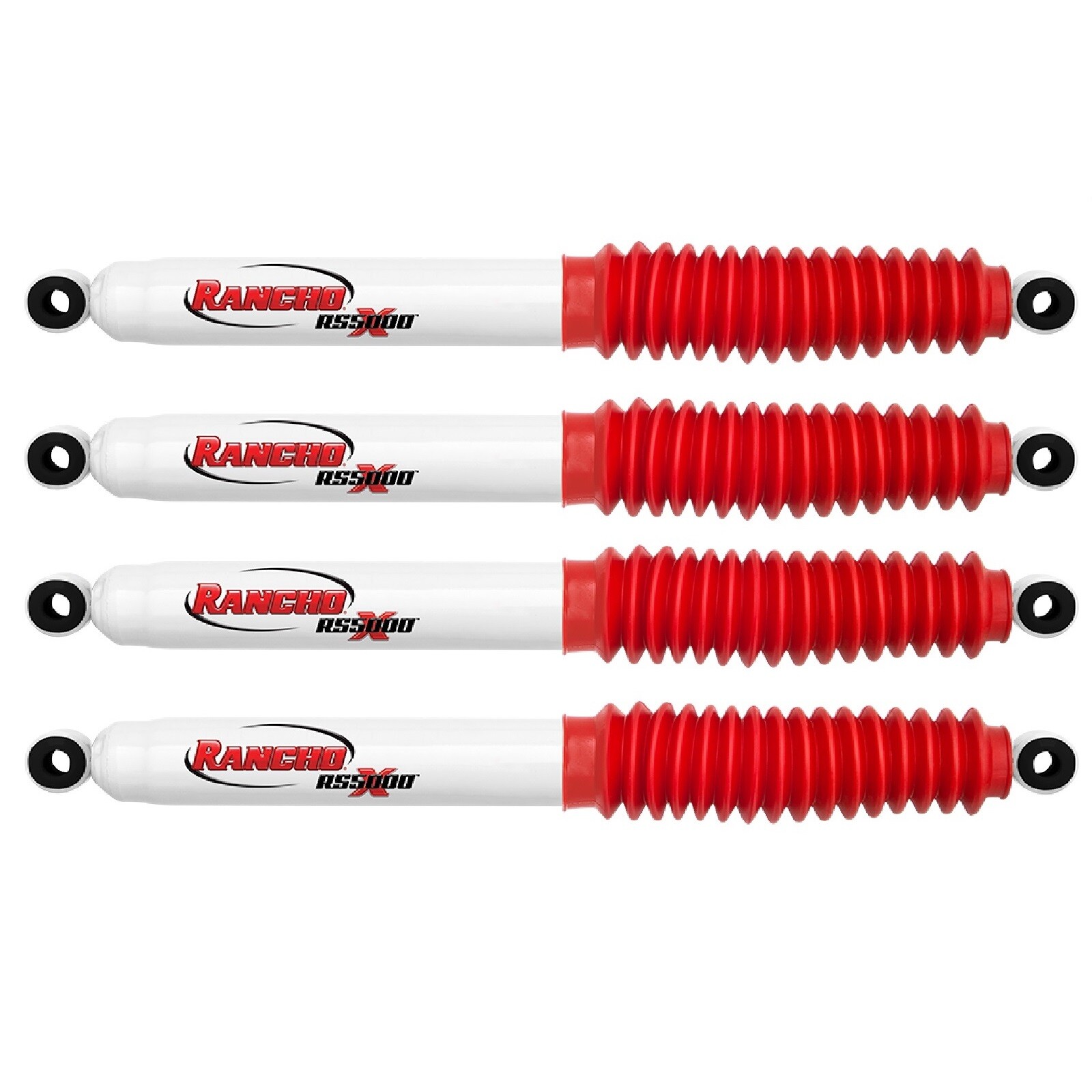 Rancho Set of 4 Front & Rear RS5000X Custom Off Road 36" Ext. 21" Comp ...